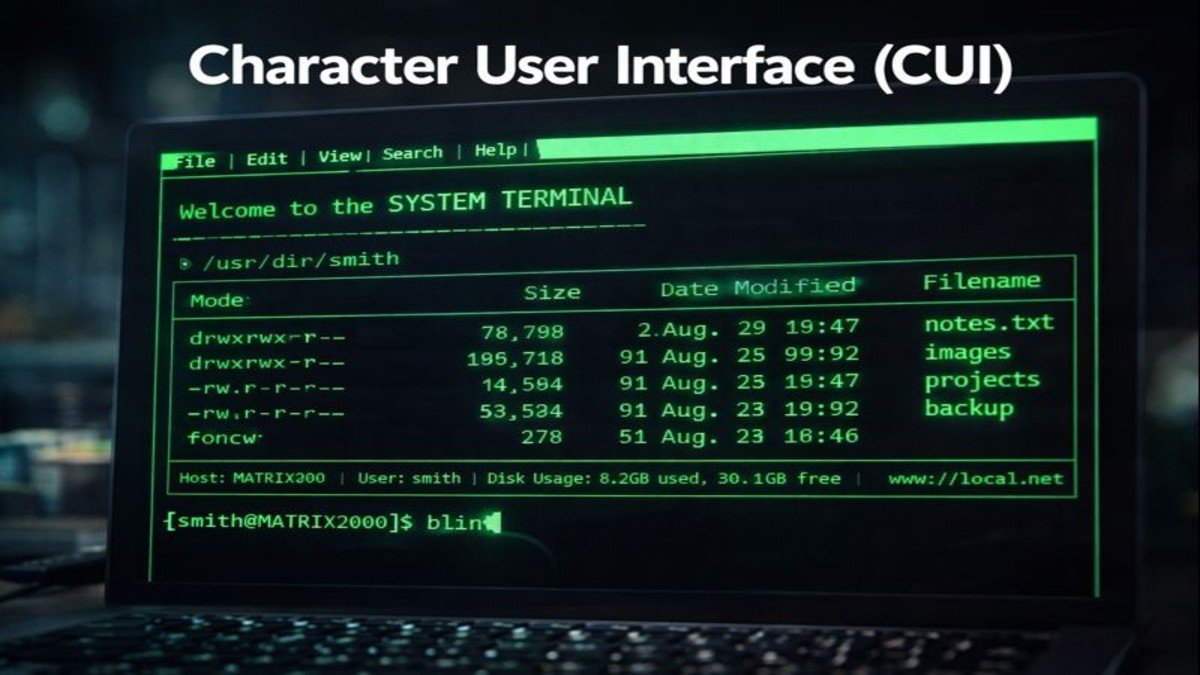 Character User Interface: Design, Benefits, and Future
